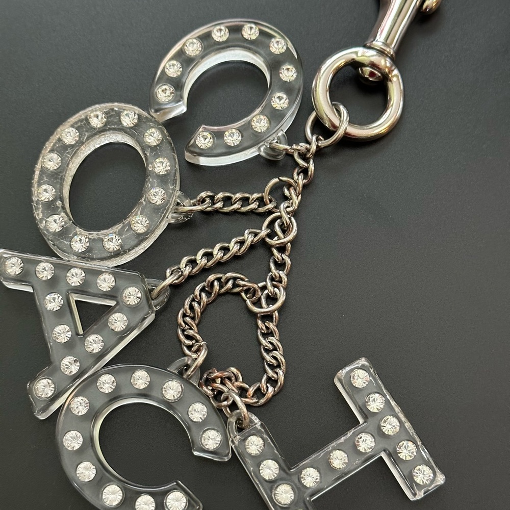 Coach Charm Silver With Letters - Gem